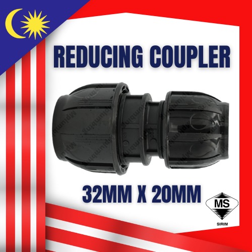(SIRIM) REDUCING COUPLER HDPE POLYPIPE SOCKET POLY REDUCER RC 32MM X ...