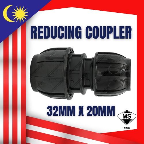 (SIRIM) REDUCING COUPLER HDPE POLYPIPE SOCKET POLY REDUCER RC 32MM X ...