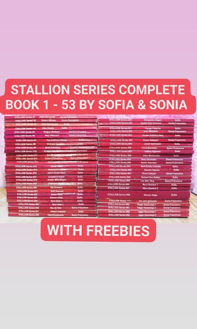 STALLION SERIES COMPLETE SET BOOK 1-53 By: Sonia Francesca & Sofia ...
