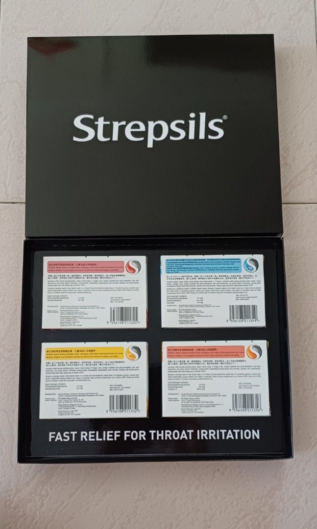 Strepsils Antiseptic Lozenges Gift Box, Health & Nutrition, Health ...