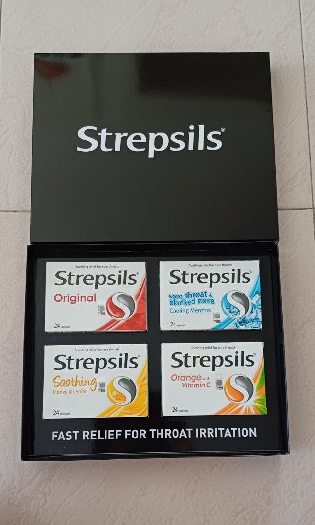 Strepsils Antiseptic Lozenges Gift Box, Health & Nutrition, Health ...