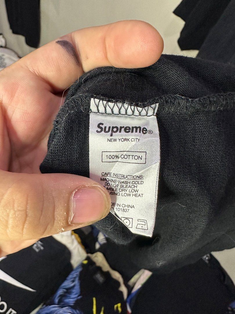 SUPREME SCRIPT EMBROIDED LOGO, Men's Fashion, Tops & Sets, Tshirts ...