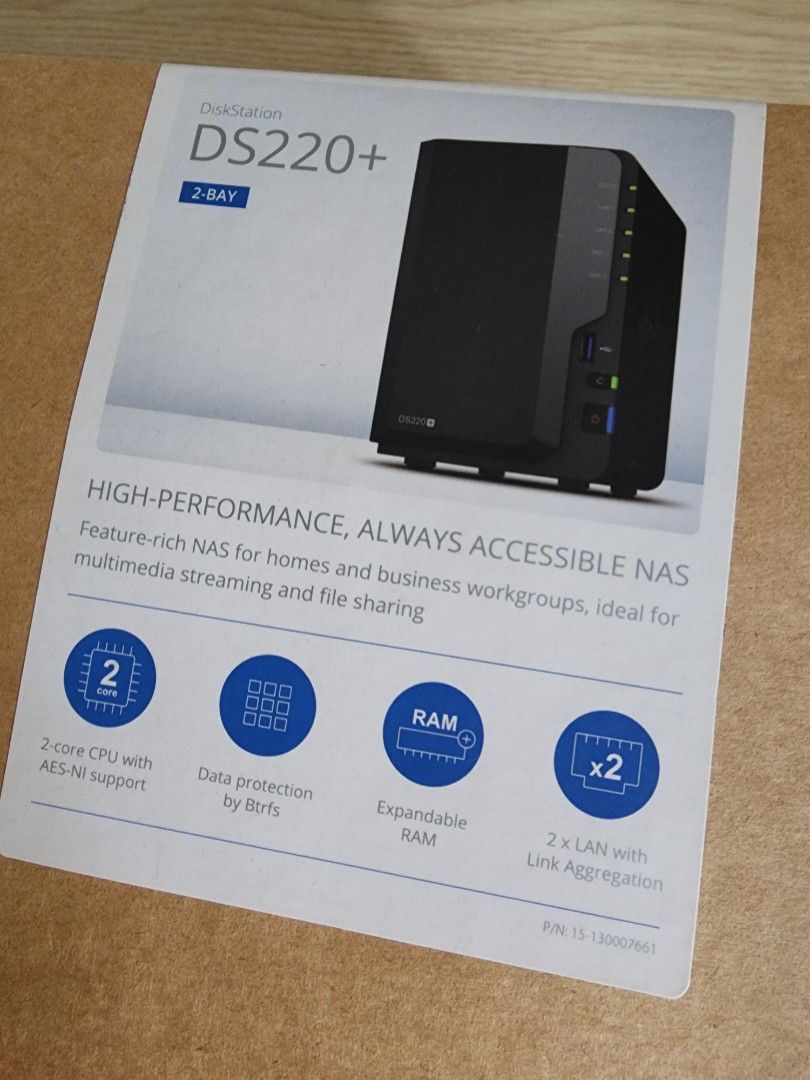 Synology DS220+ DiskStation, Computers & Tech, Parts & Accessories, Hard Disks & Thumbdrives on ...