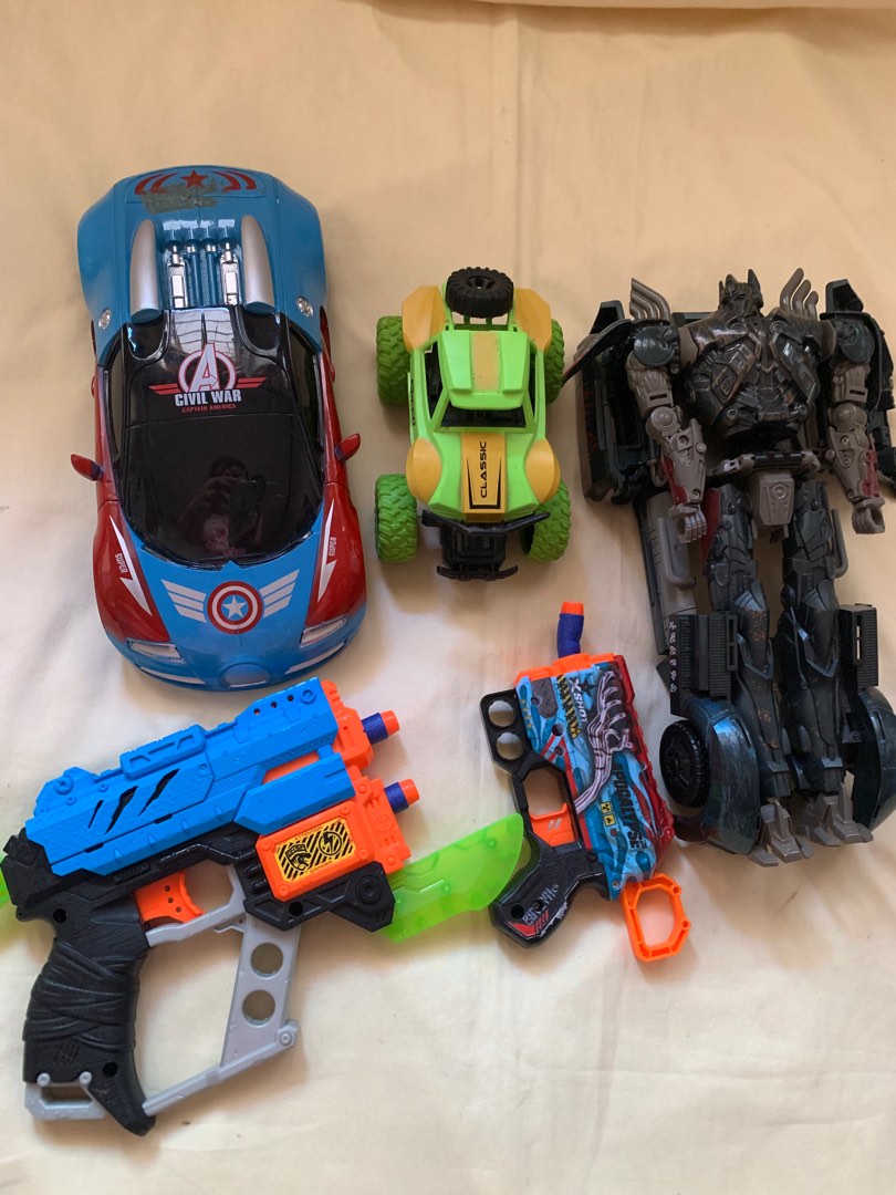 Take all Nerf Gun,car/Robot car, Hobbies & Toys, Toys & Games on Carousell