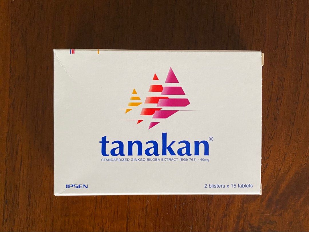 Tanakan 40mg - Gingko Biloba Extract, Health & Nutrition, Health ...