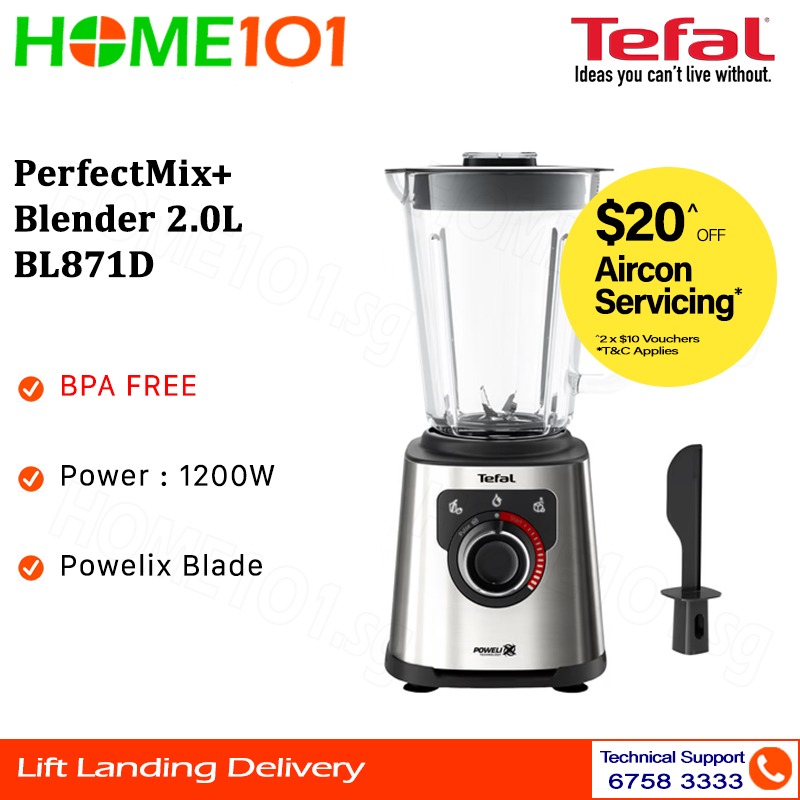 Tefal PerfectMix+ Blender 2.0L BL871D, TV & Home Appliances, Kitchen Appliances, Juicers ...