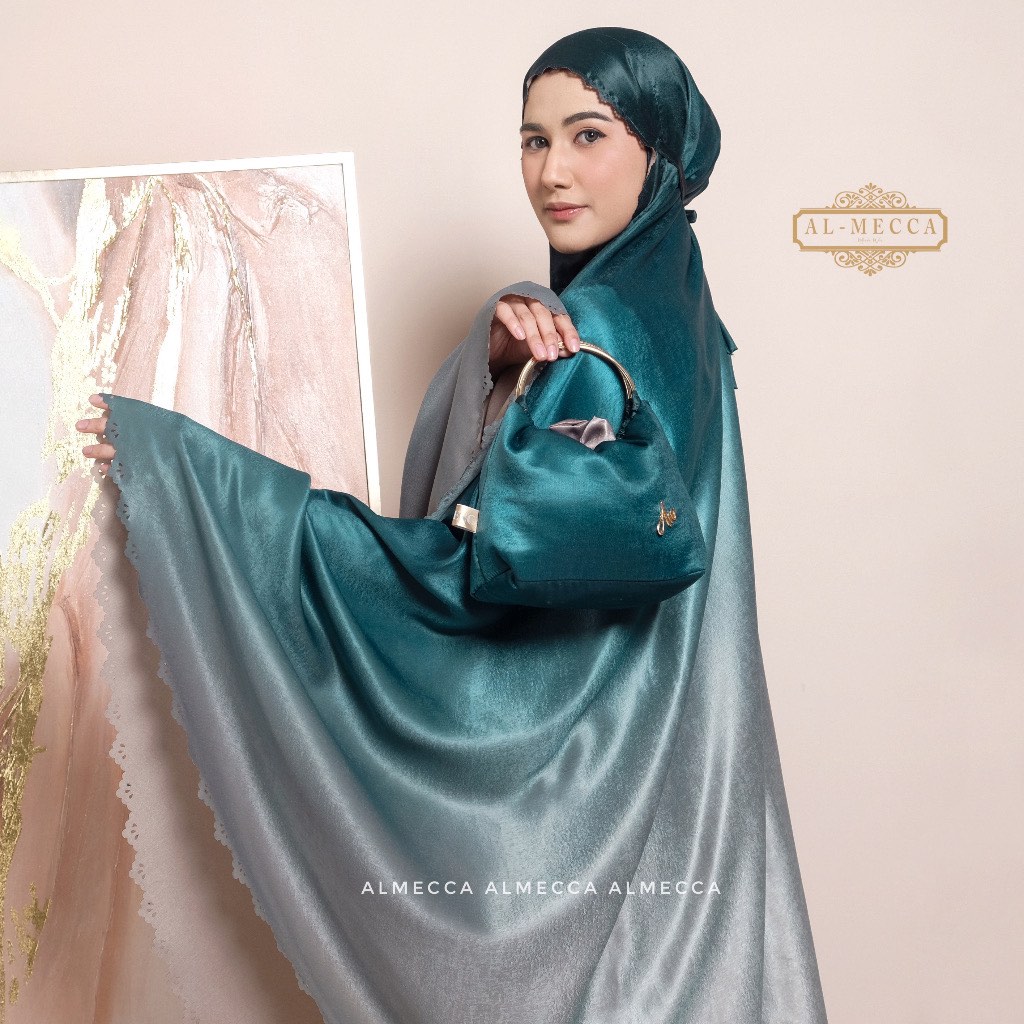 Telekung premium santori, Women's Fashion, Muslimah Fashion, Prayer ...