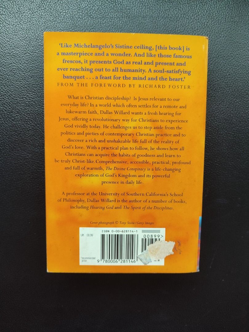 The Divine Conspiracy by Dallas Willard (Christian Books), Hobbies ...