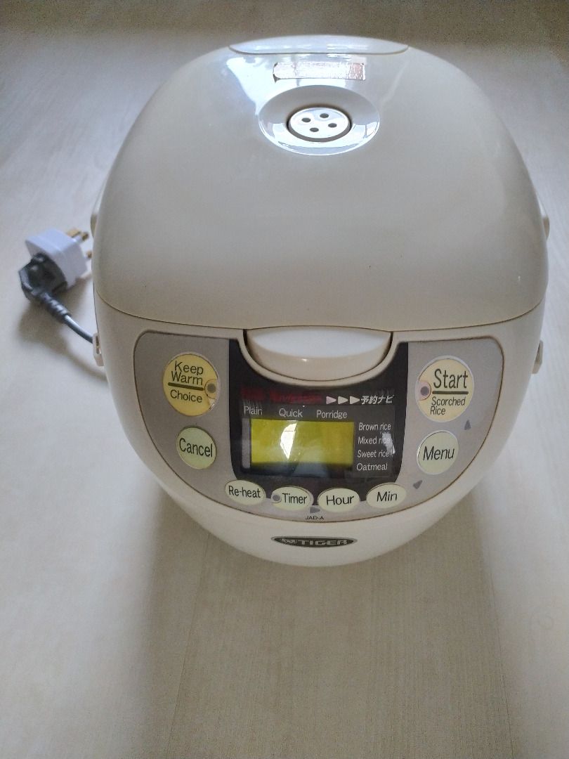 Tiger rice cooker with adapter, TV & Home Appliances, Kitchen ...