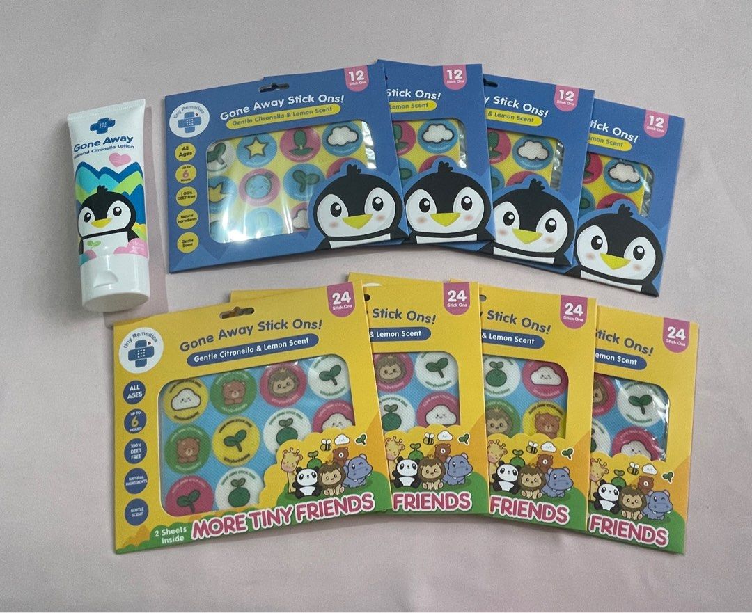 TINY BUDS Gone Away Stick Ons Gentle Citronella and Lemon Scent (12 or ...