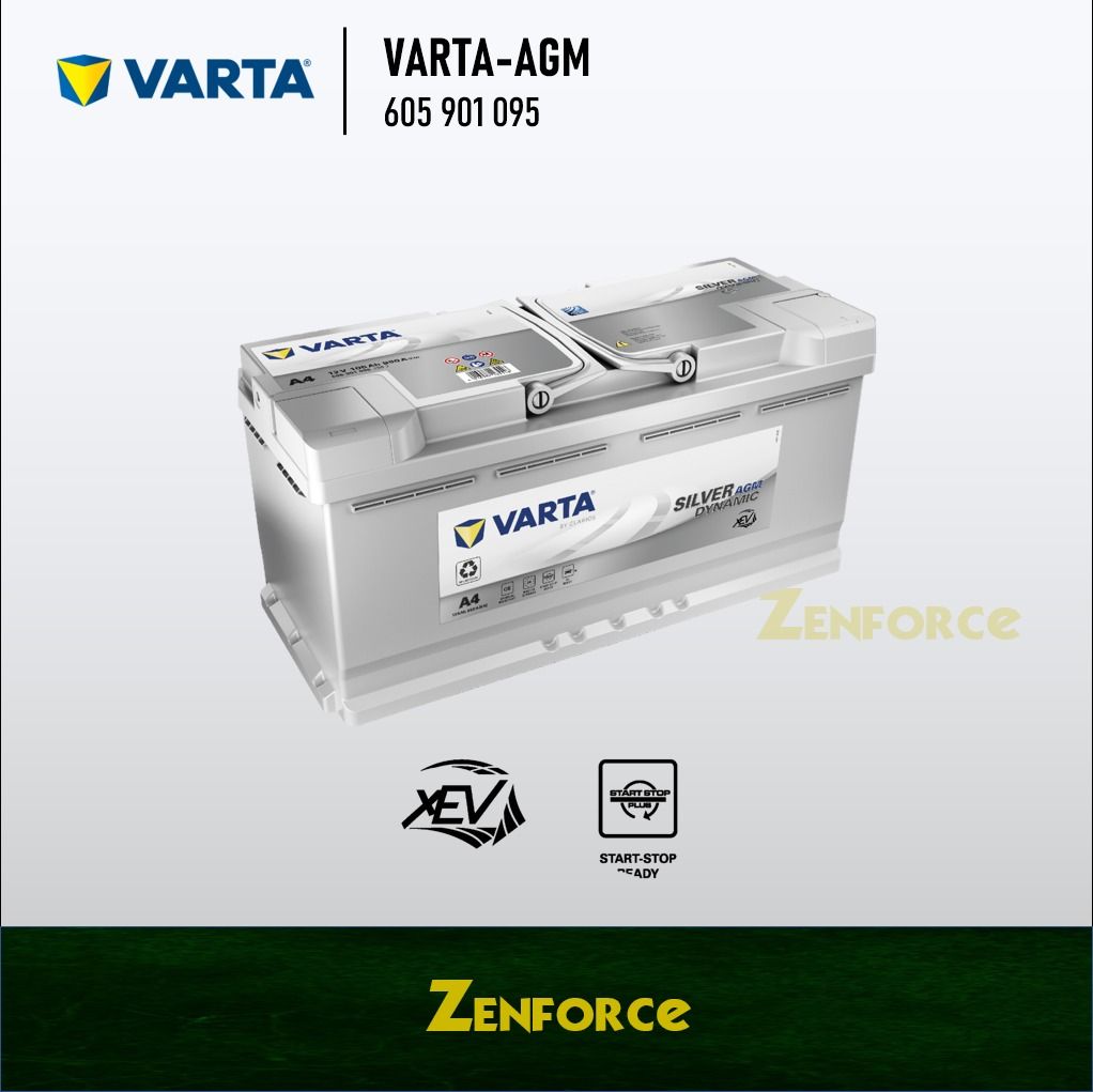 Varta Car Battery | Start-Stop | EV Ready | Silver Dynamic AGM 605 901 ...