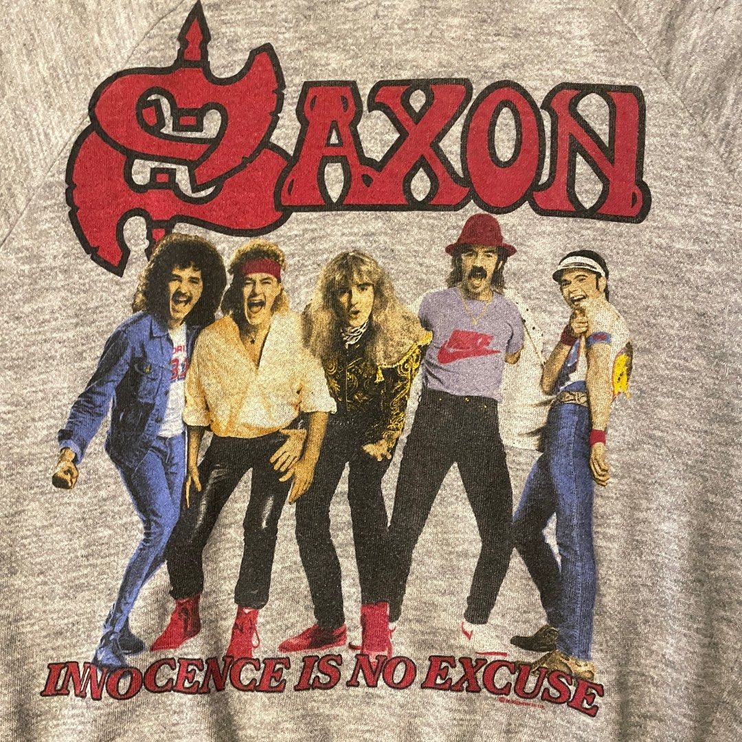Vintage 1985 Saxon English Heavy Metal Band Innocence Is No Excuse ...