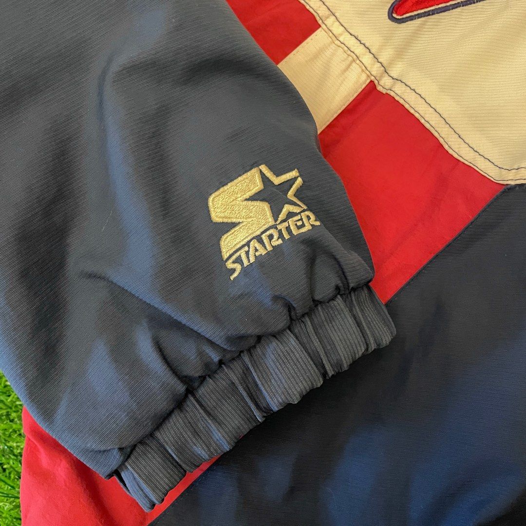 Vintage 1996 Starter Atlanta Olympics Team USA Half Zip Kangaroo Puffer ...