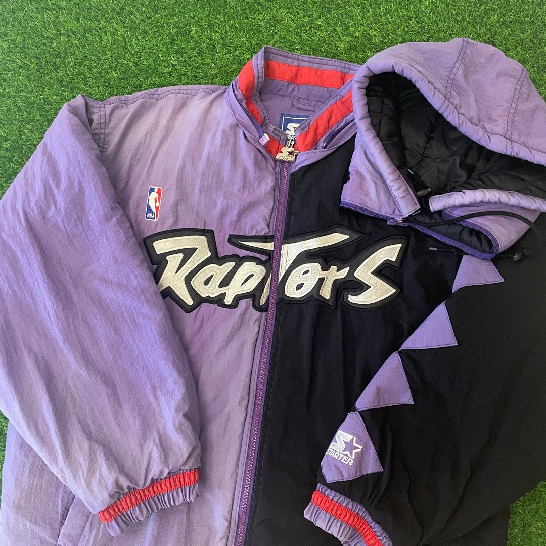 Vintage 90s Starter x NBA Toronto Raptors All Embroidered Puffer Jacket ...