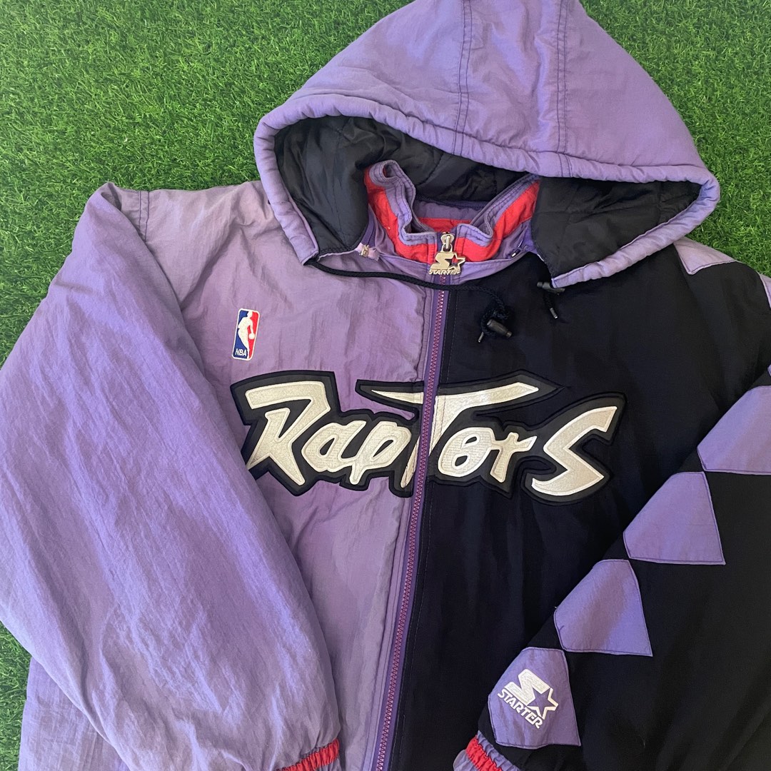 Vintage 90s Starter x NBA Toronto Raptors All Embroidered Puffer Jacket ...