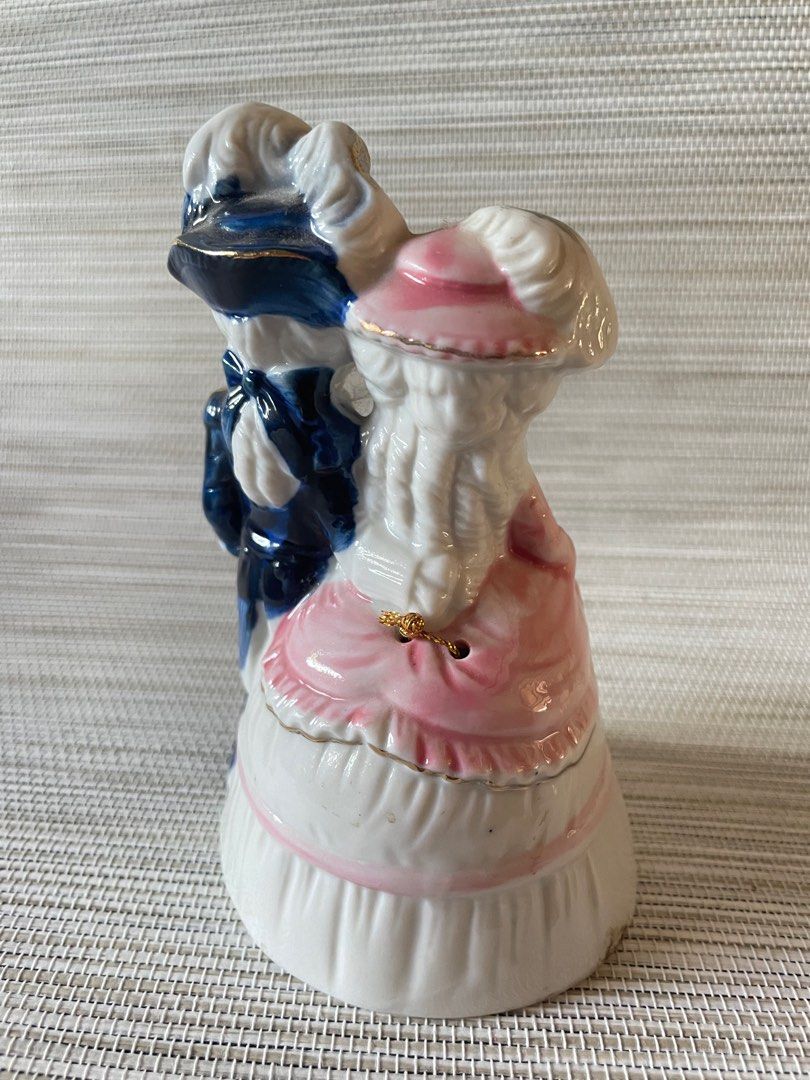 Vintage Ceramic Victorian Courting Couple Bell, Furniture & Home Living ...