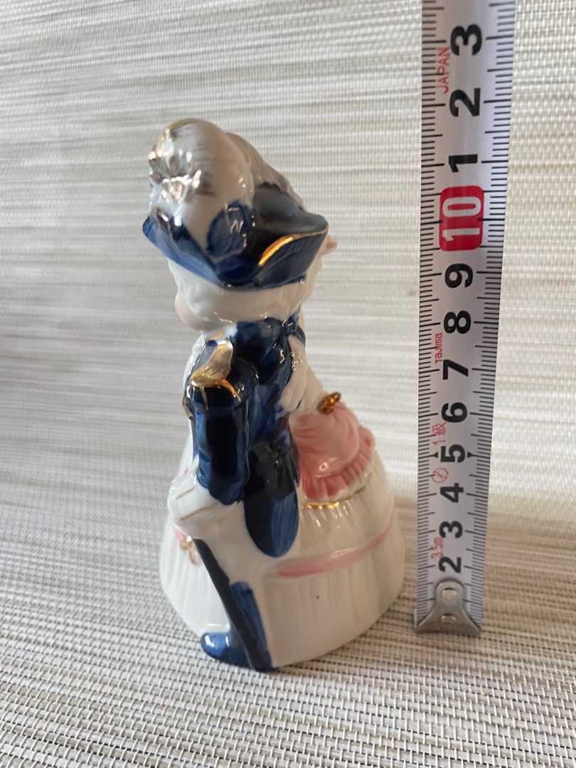 Vintage Ceramic Victorian Courting Couple Bell, Furniture & Home Living ...