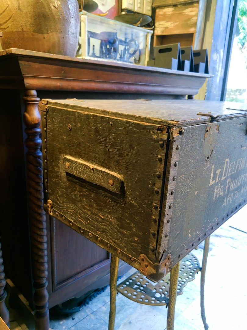 Vintage Philippine Armi Manila PI Baul Ammo Box, Hobbies & Toys ...