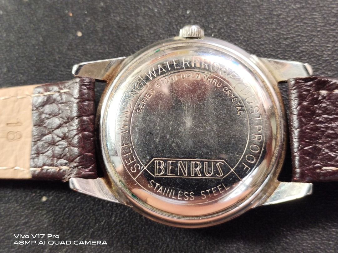 Vtg Benrus(Auto) 25J Watch, Men's Fashion, Watches & Accessories ...