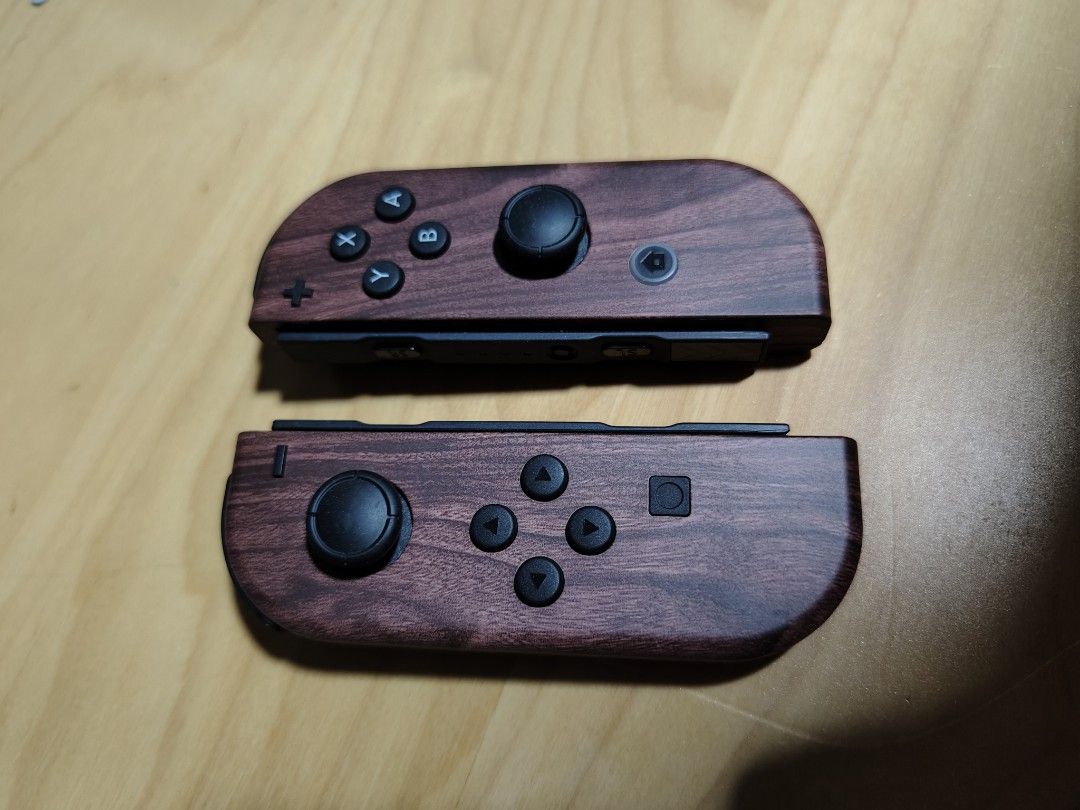 wood texture shell Authentic switch joycon (reshell/custom shell ...