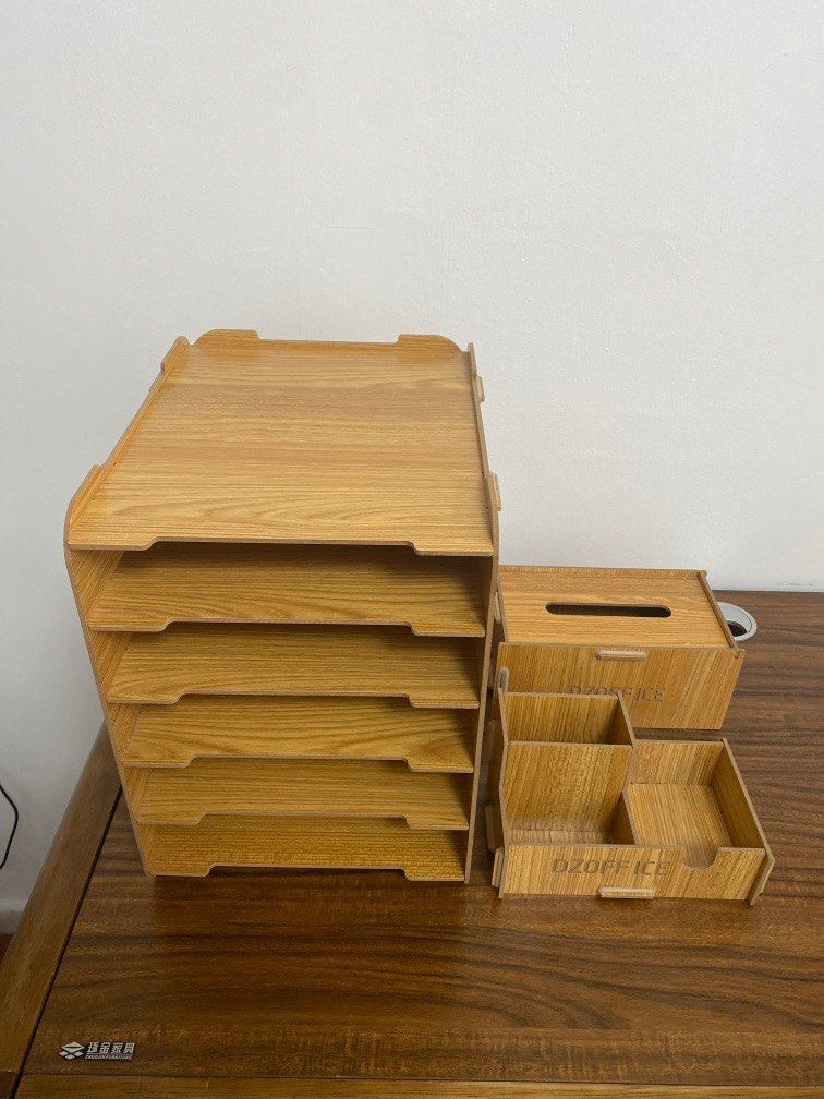 Buy 1 free 2! Wooden Crates Multi-layer a4 file archive shelf ...