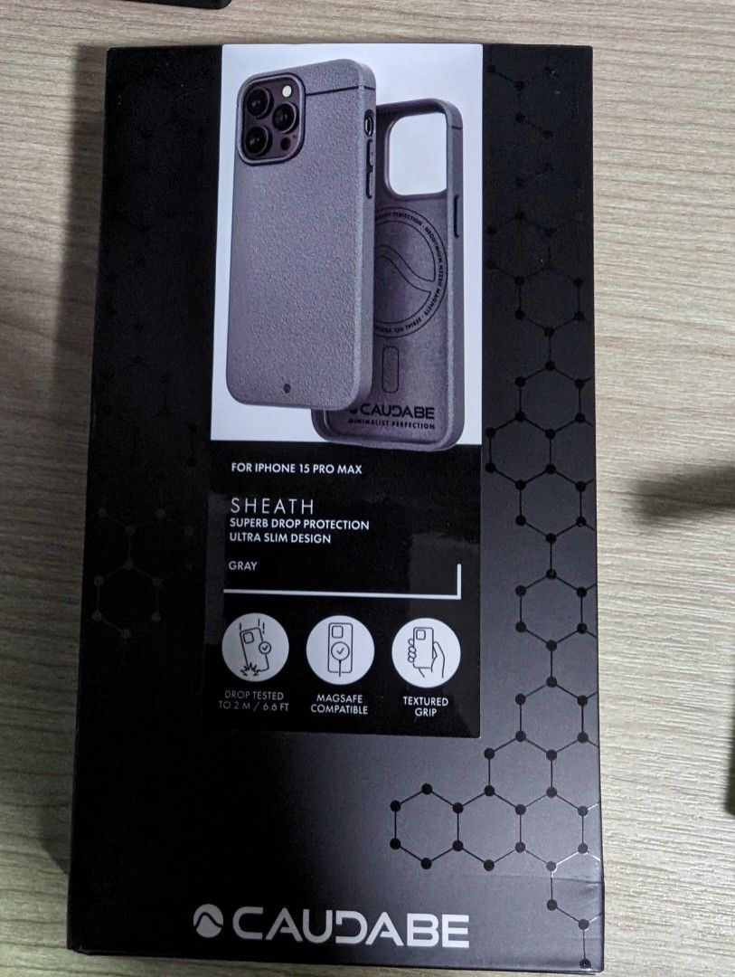WTS: Caudabe Sheath for IPhone 15 Pro Max (Grey - Cut out version ...