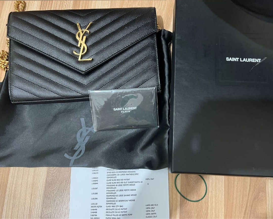 YSL WOC 22CM in Black Caviar GHW 2019, Barang Mewah, Tas & Dompet di ...