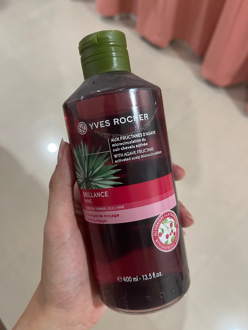 YVES ROCHER rinsing vinegar with raspberry 400ml, Beauty & Personal ...