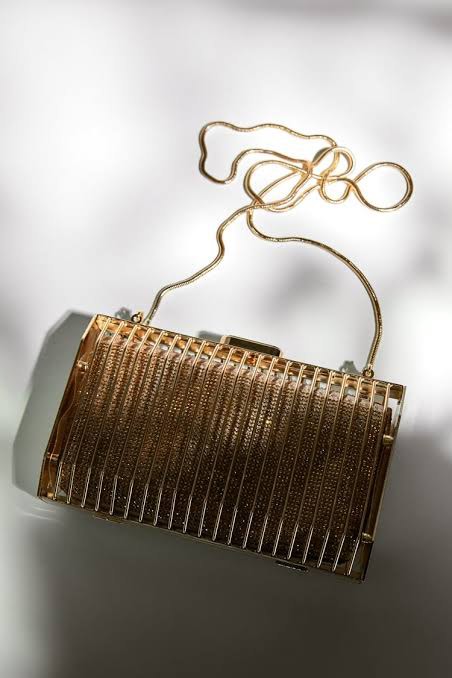 ZARA METALLIC BOX BAG, Women's Fashion, Bags & Wallets, Clutches on ...