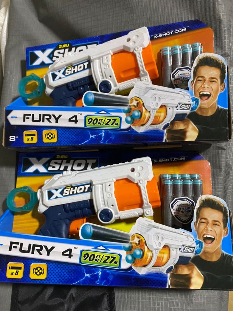 ZURU X-Shot Fury 4 ( 2 sets ), Hobbies & Toys, Toys & Games on Carousell