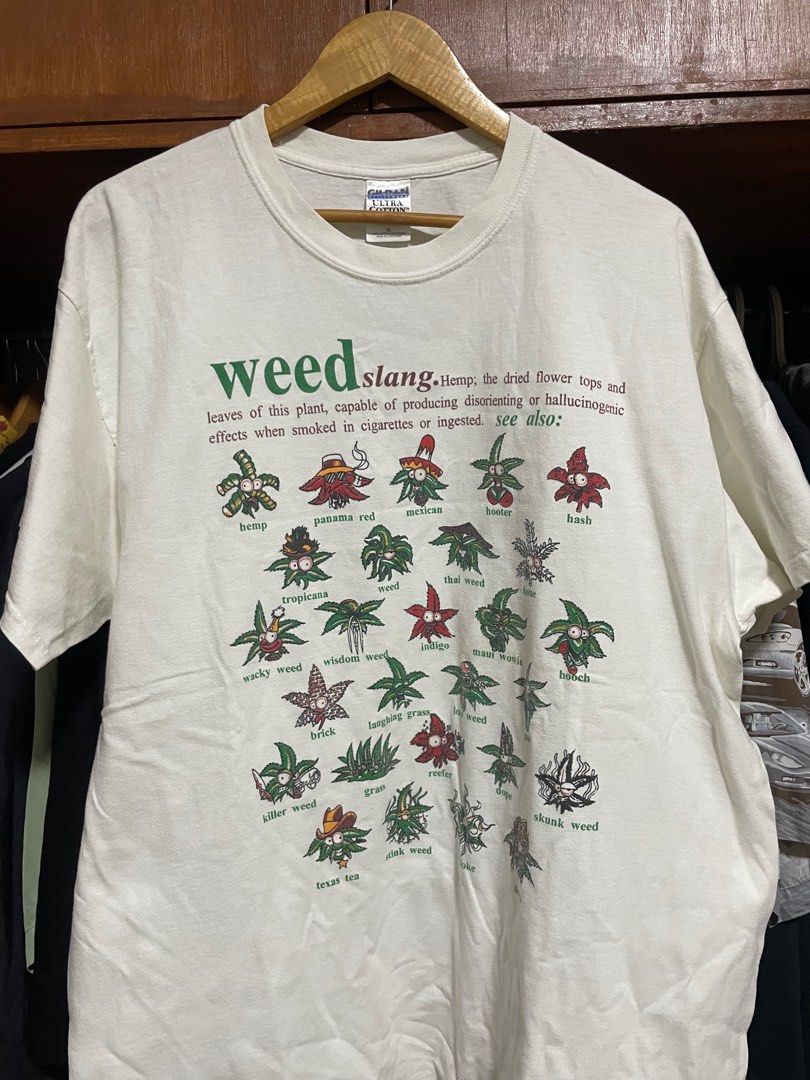 00s Weed Slang Vintage Marijuana Humor Shirt, Men's Fashion, Tops ...