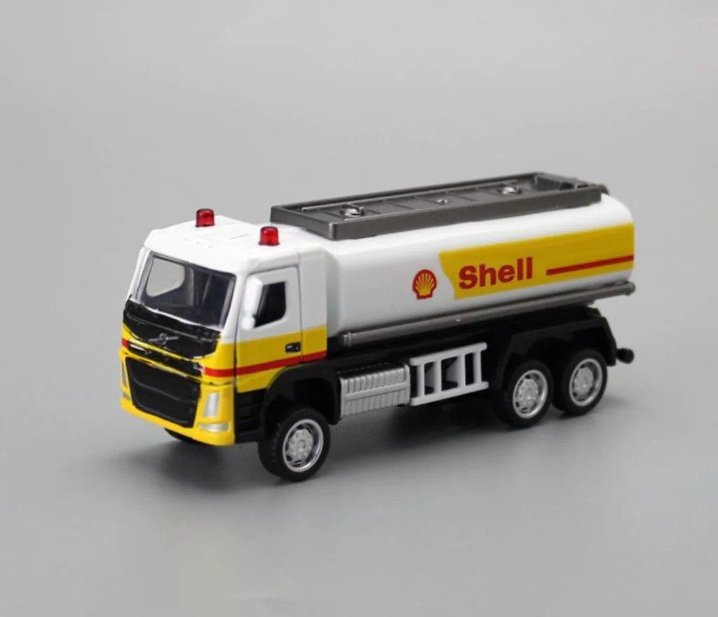1:72 Volvo Trailer Shell Oil Tanker Truck Diecast Metal Car, Hobbies ...