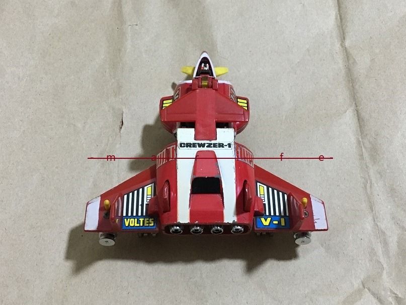 1977 Voltes V volt Crewzer DX part popy japan godaikin robot VT ...