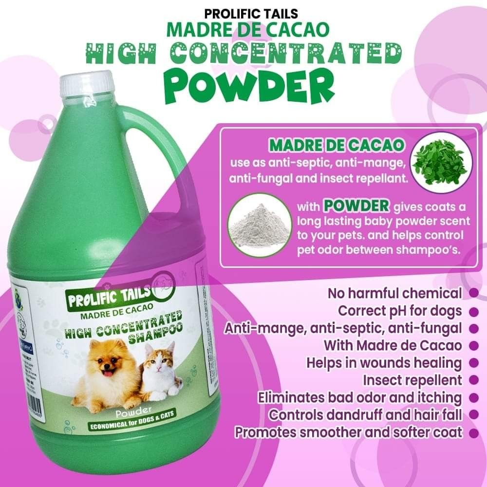1 Gallon Prolific Tails Madre de Cacao Shampoo, Pet Supplies, Health ...