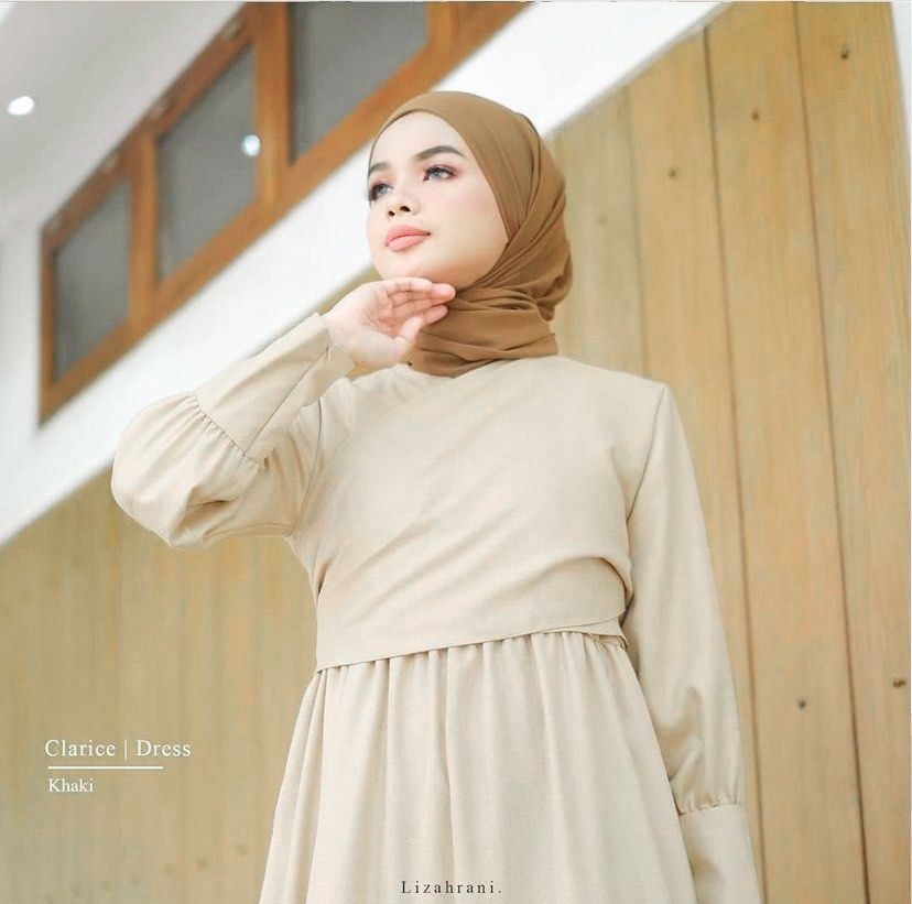 (1x Pakai) - Clarice Dress by Lizahrani, Fesyen Wanita, Muslim Fashion ...