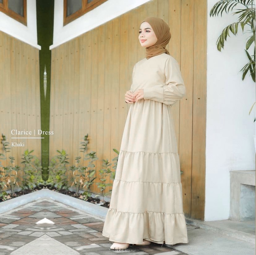 (1x Pakai) - Clarice Dress by Lizahrani, Fesyen Wanita, Muslim Fashion ...