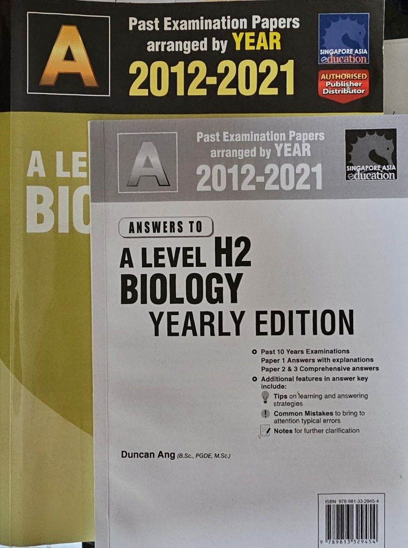 [Free RI ANS + yearly] 2011-2022 H2 Biology TYS Topical and Yearly ...