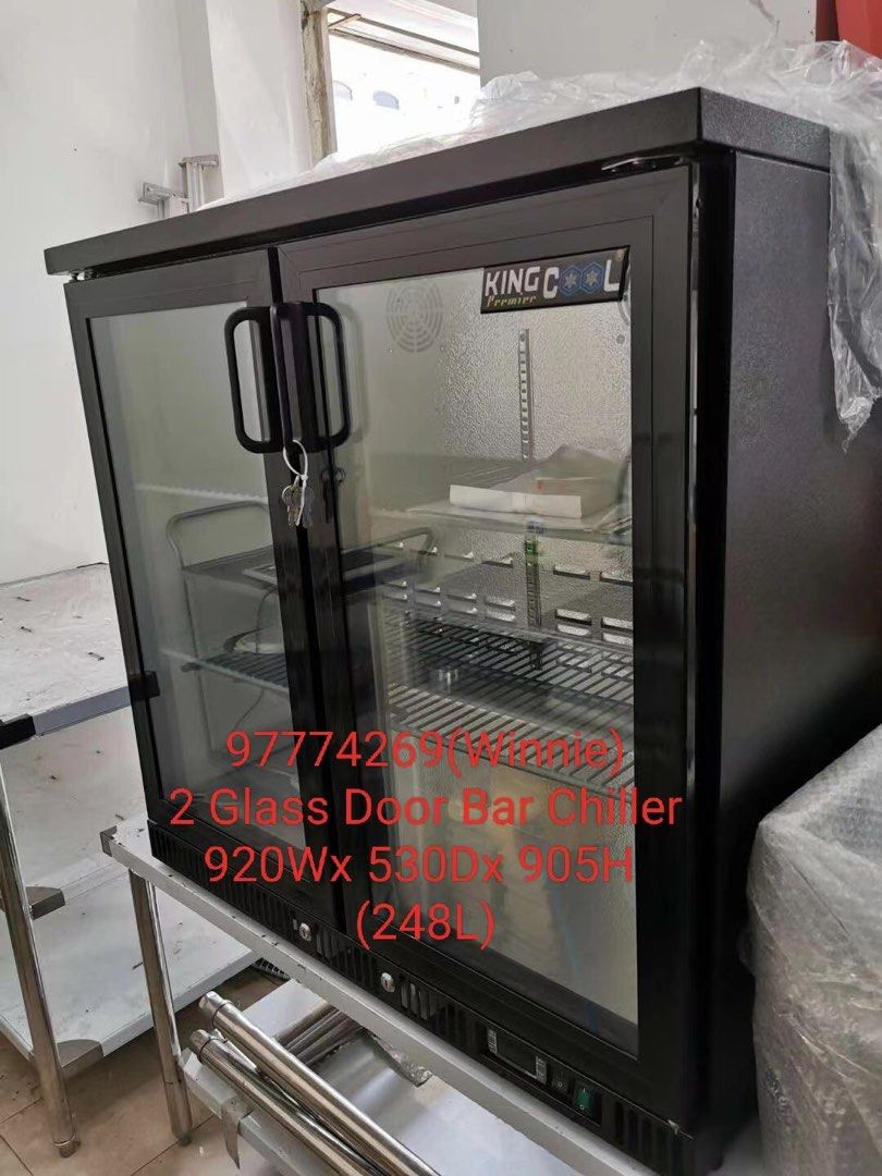 2 Glass Door Bar Chiller, TV & Home Appliances, Kitchen Appliances ...