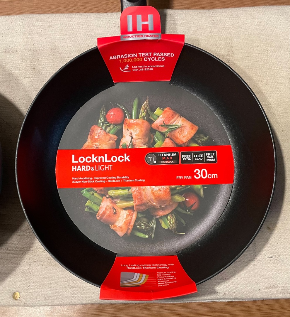 「9.9成新」LocknLock 樂扣樂扣 IH電磁爐適用 Hard&Light系列 30 平底鍋 煎鍋, 電視及其他電器 , 廚房用品, 鍋具在旋轉拍賣