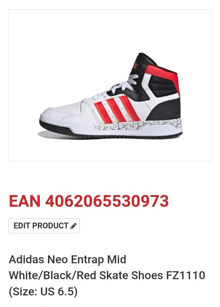 Adidas Neo Entrap Mid, Fesyen Wanita, Sepatu di Carousell