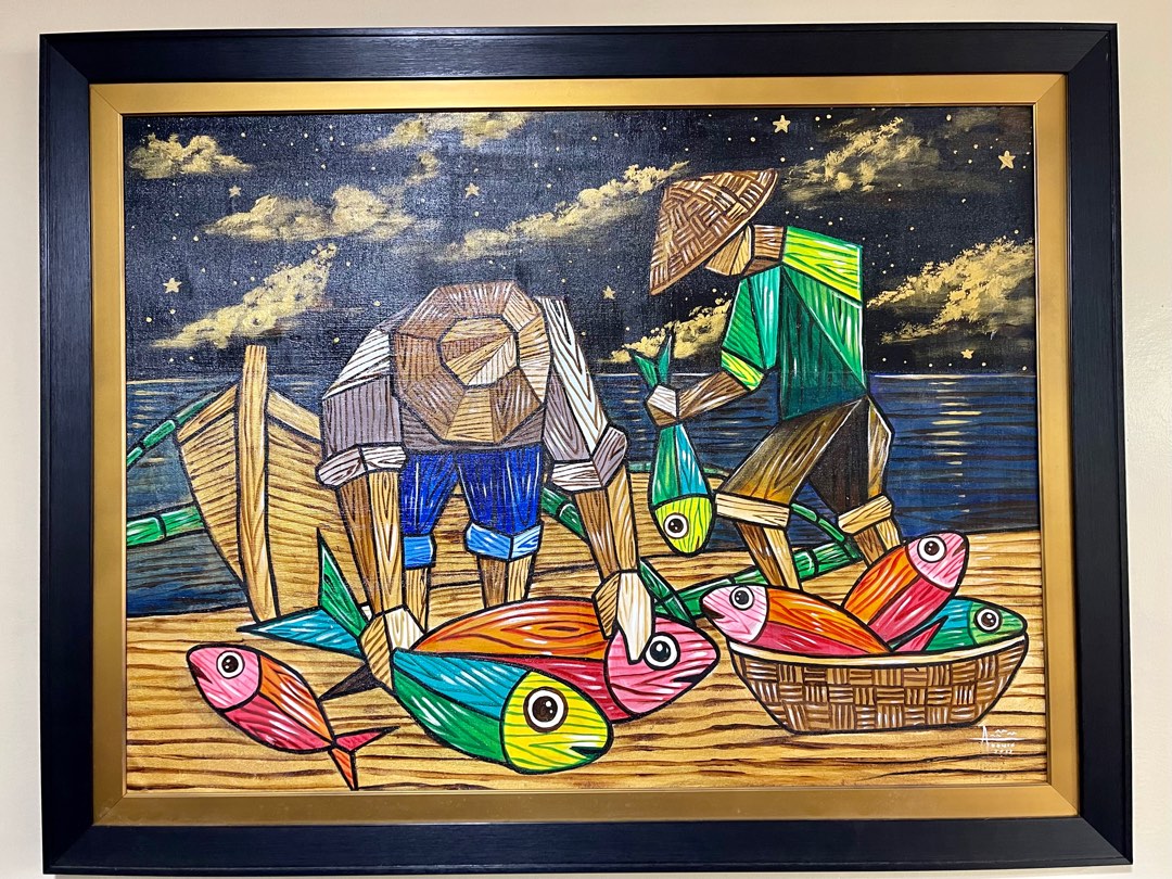 ADONIS ACEBES 36 x 48 Painting, Hobbies & Toys, Stationary & Craft, Art ...