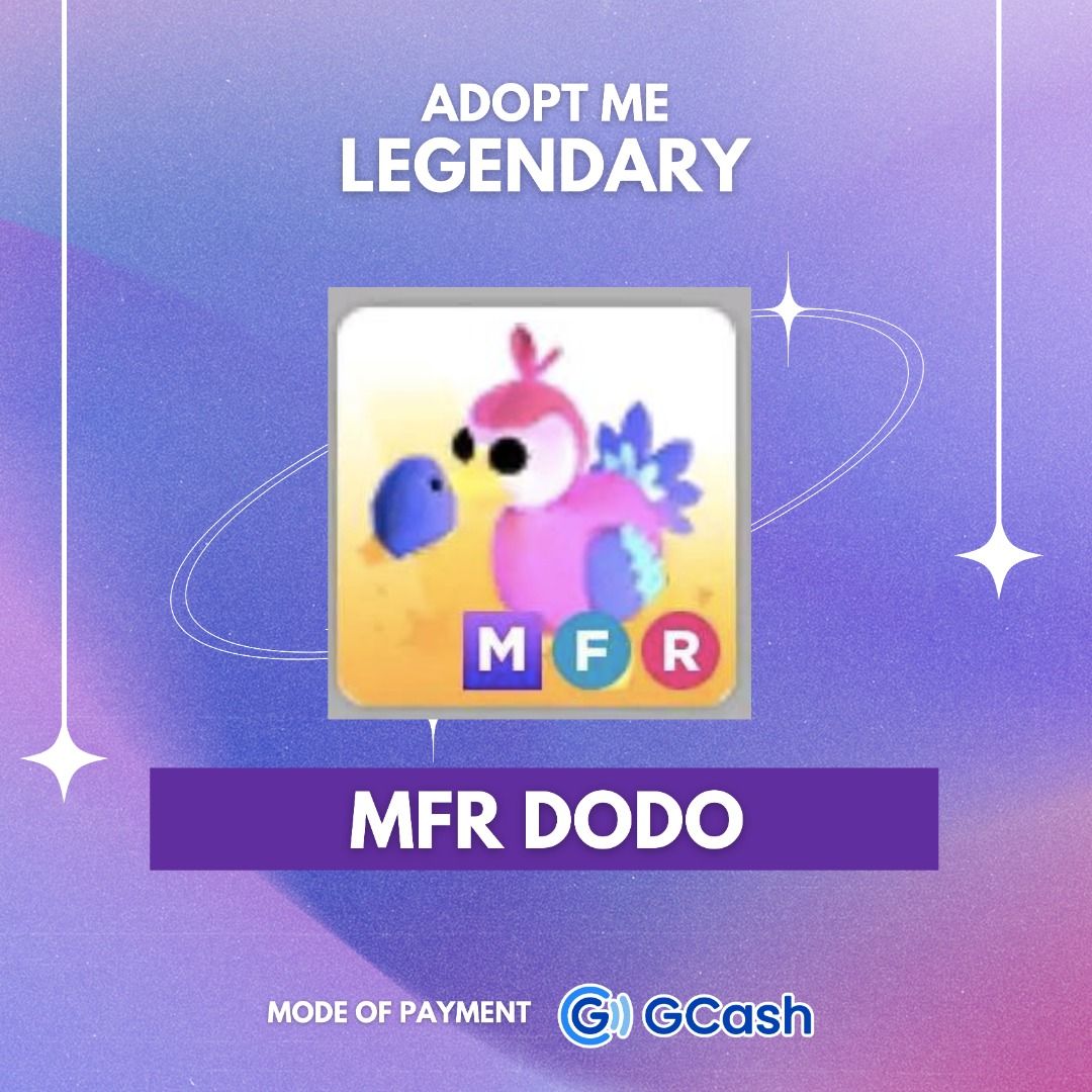 Adopt Me MFR Dodo / Mega Fly Ride Dodo, Hobbies & Toys, Toys & Games on ...