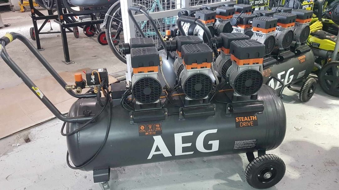 AEG Silenced 3.0HP Air Compressor, Commercial & Industrial ...