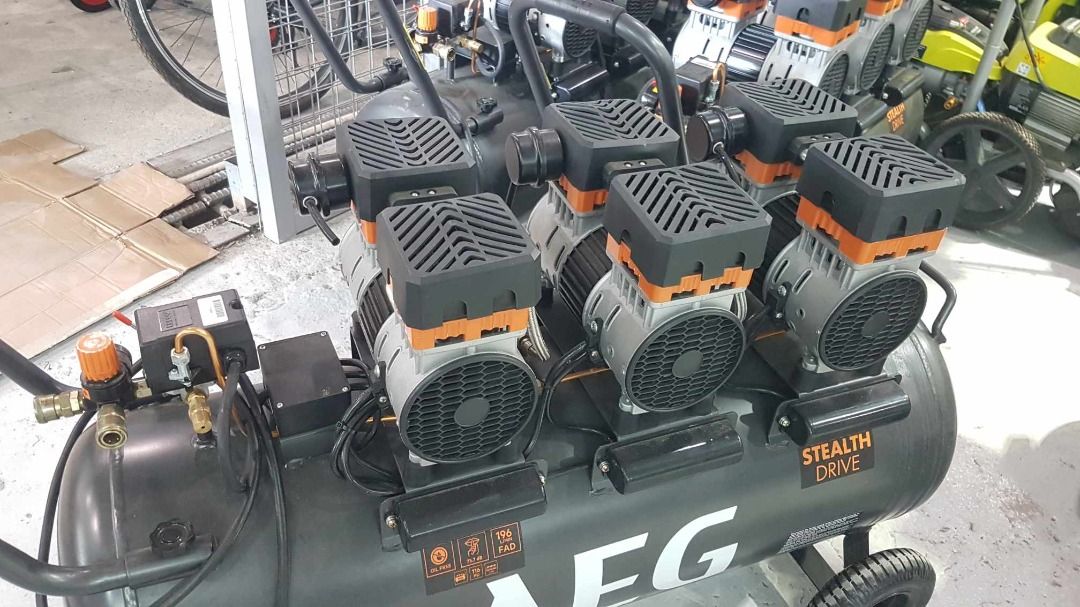 AEG Silenced 3.0HP Air Compressor, Commercial & Industrial ...