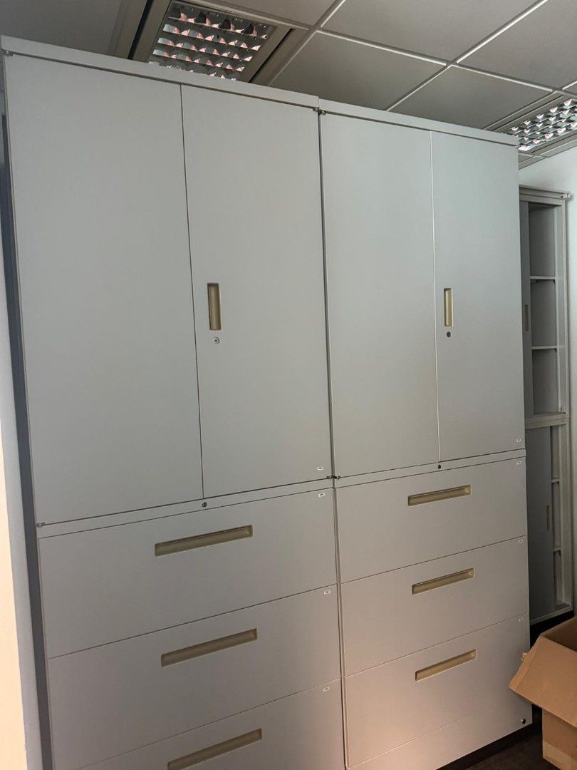 Almost 50 sets of Japan Okamura solid metal cabinet, each set $150 ...