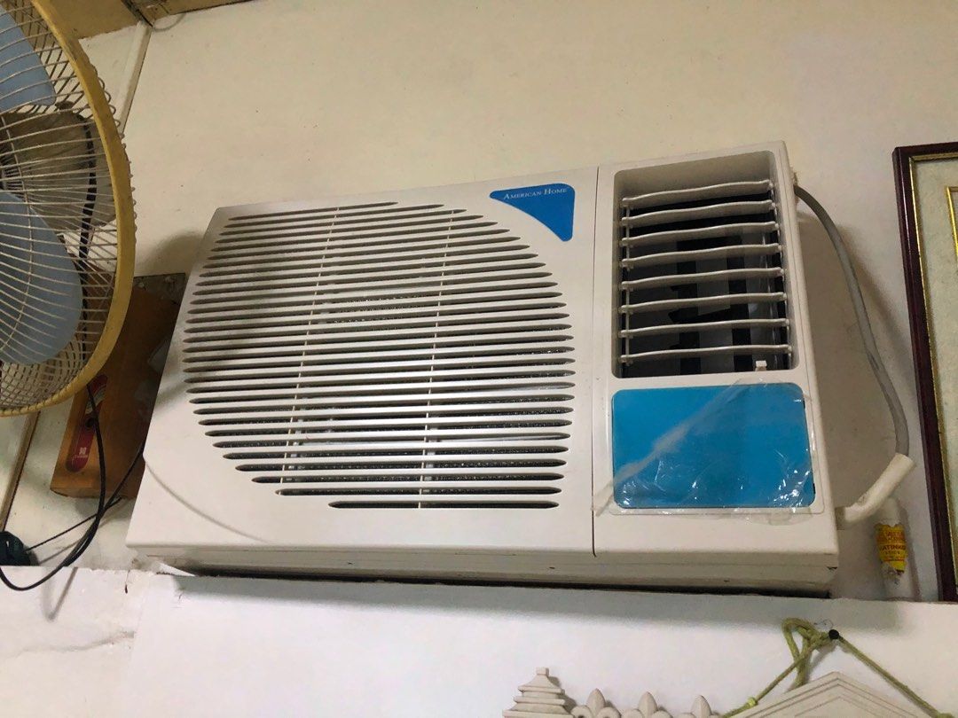 American Home Window Type Aircon 1.5 HP, TV & Home Appliances, Air Conditioning and Heating on ...