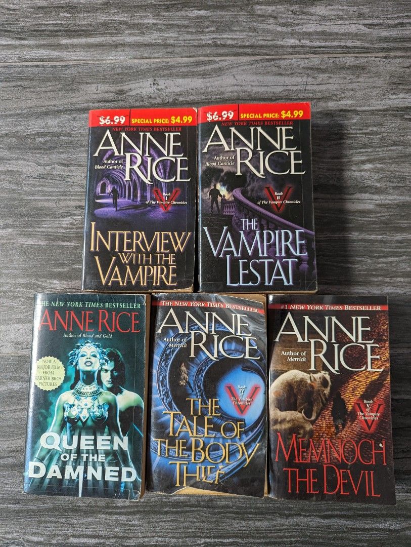 Anne Rice Novels (Free), Hobbies & Toys, Books & Magazines, Fiction ...