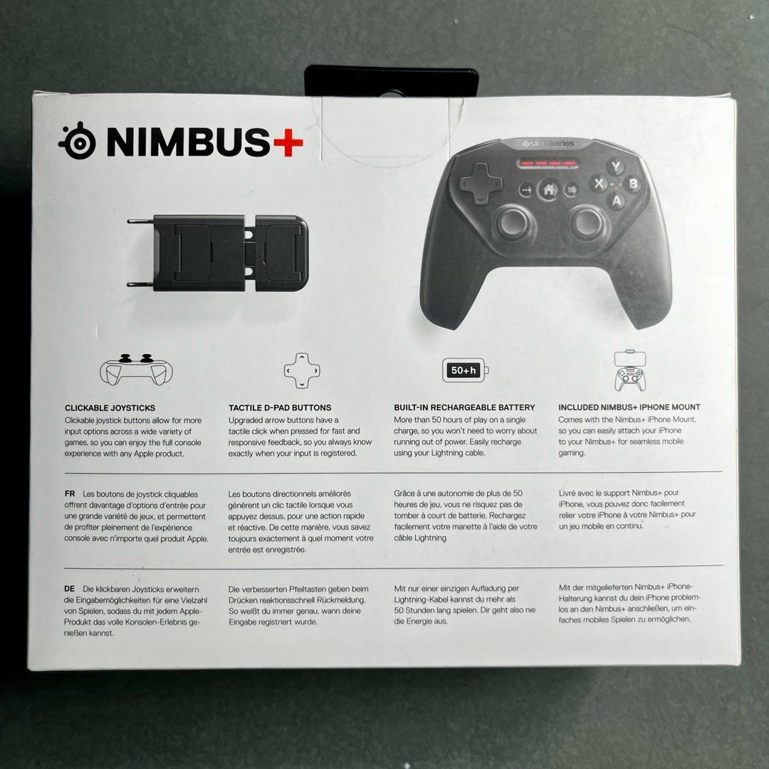 Apple Game Controller Steel Series Nimbus+, Video Gaming, Gaming ...