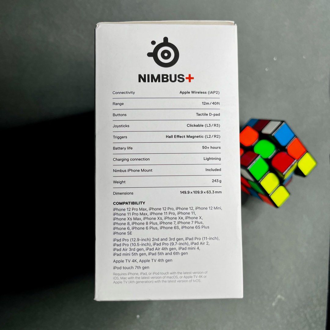 Apple Game Controller Steel Series Nimbus+, Video Gaming, Gaming ...