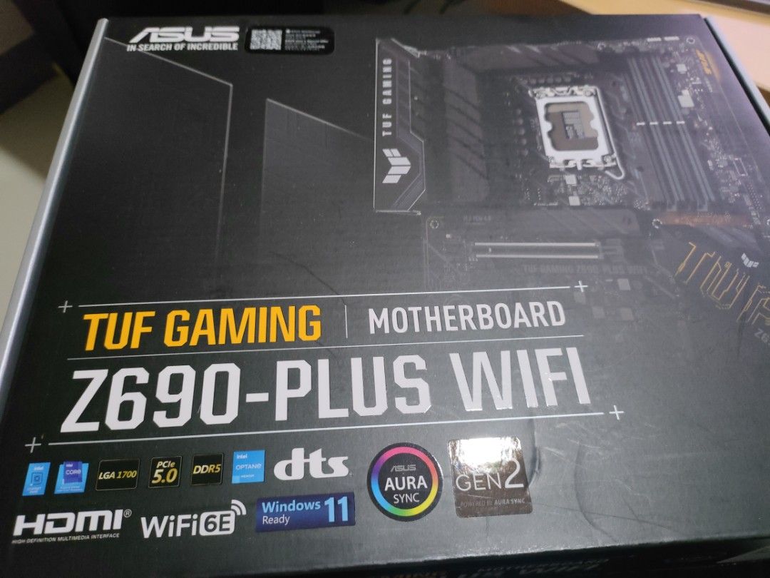 Asus Z690 TUG Gaming-Plus WiFi DDR5 Motherboard, Computers & Tech ...